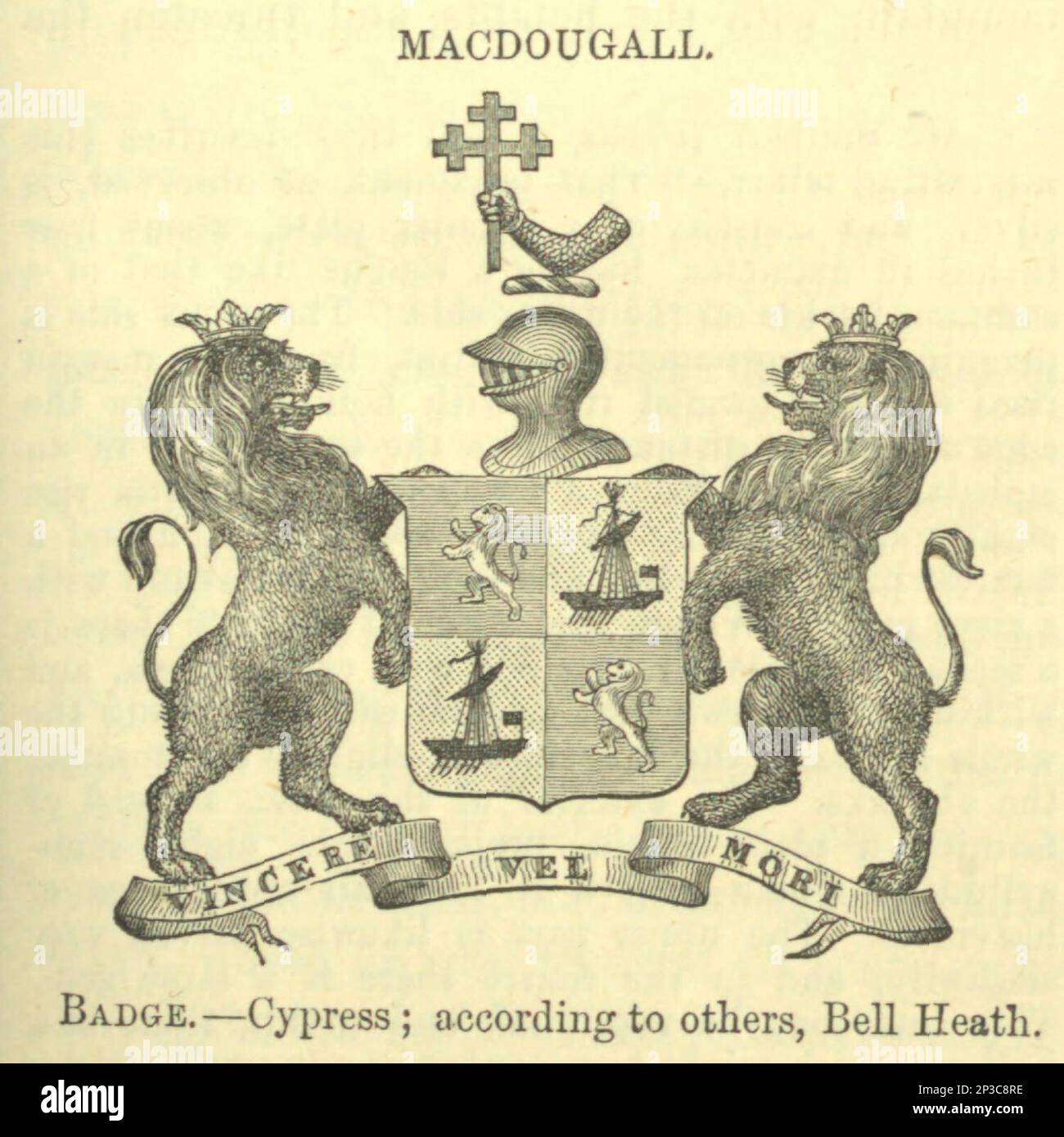 Macdonnell coat of arms, crest, and motto from the book ' A history of ...