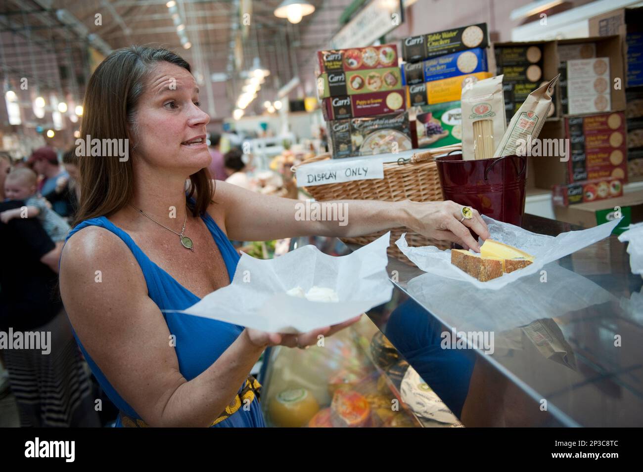 UNITED STATES - JULY 15: Pamela Hess leads a "DC Metro Food Tour" at ...