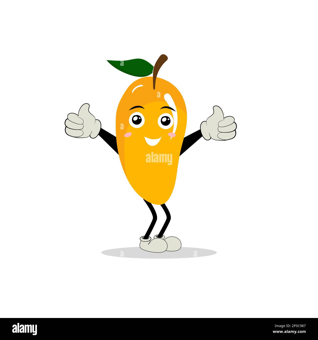 Mango character design. Kawaii mango characters vector illustration of ...