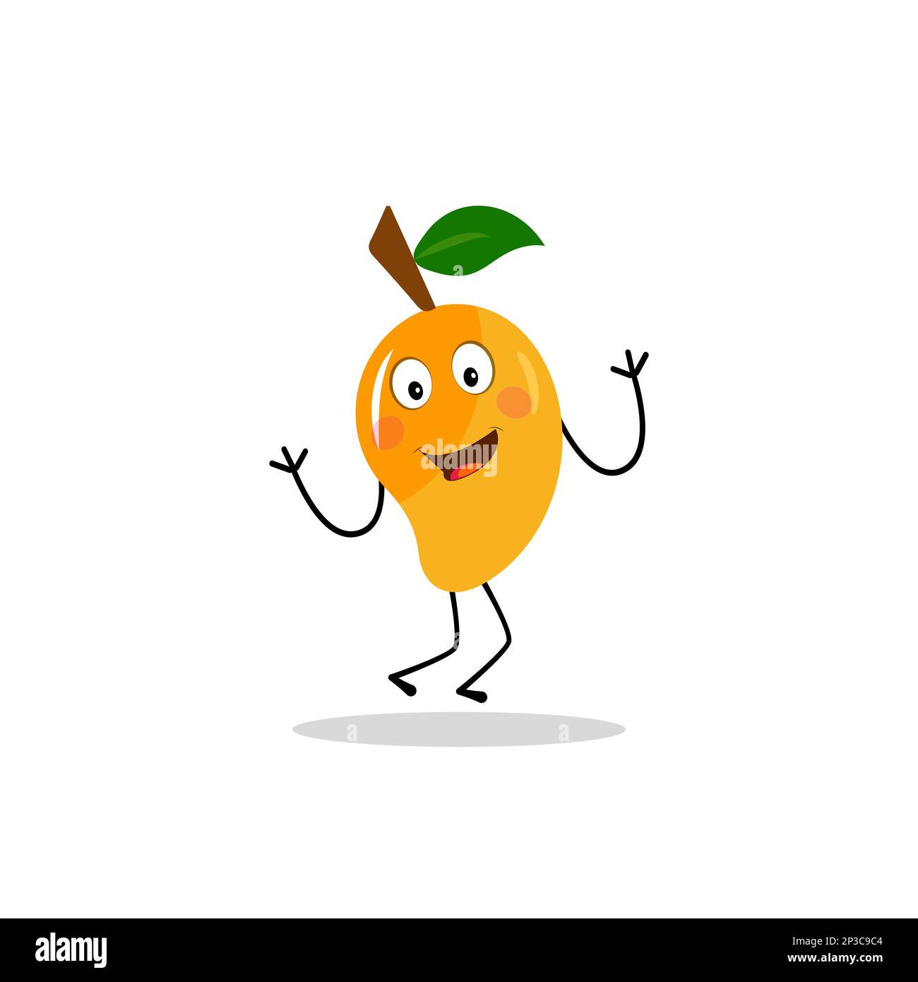 Mango character design. Kawaii mango characters vector illustration of ...