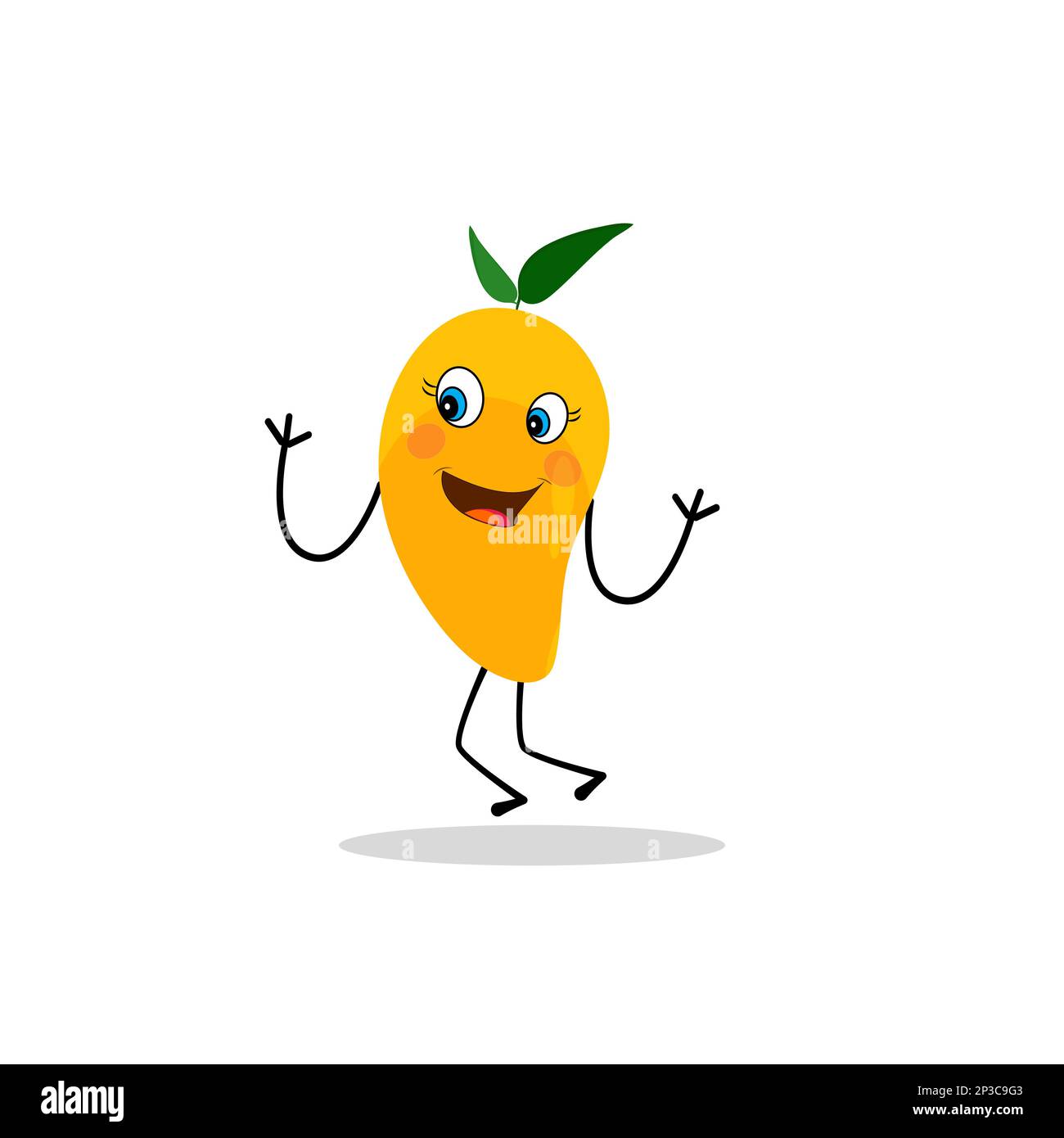 Mango character design. Kawaii mango characters vector illustration of ...
