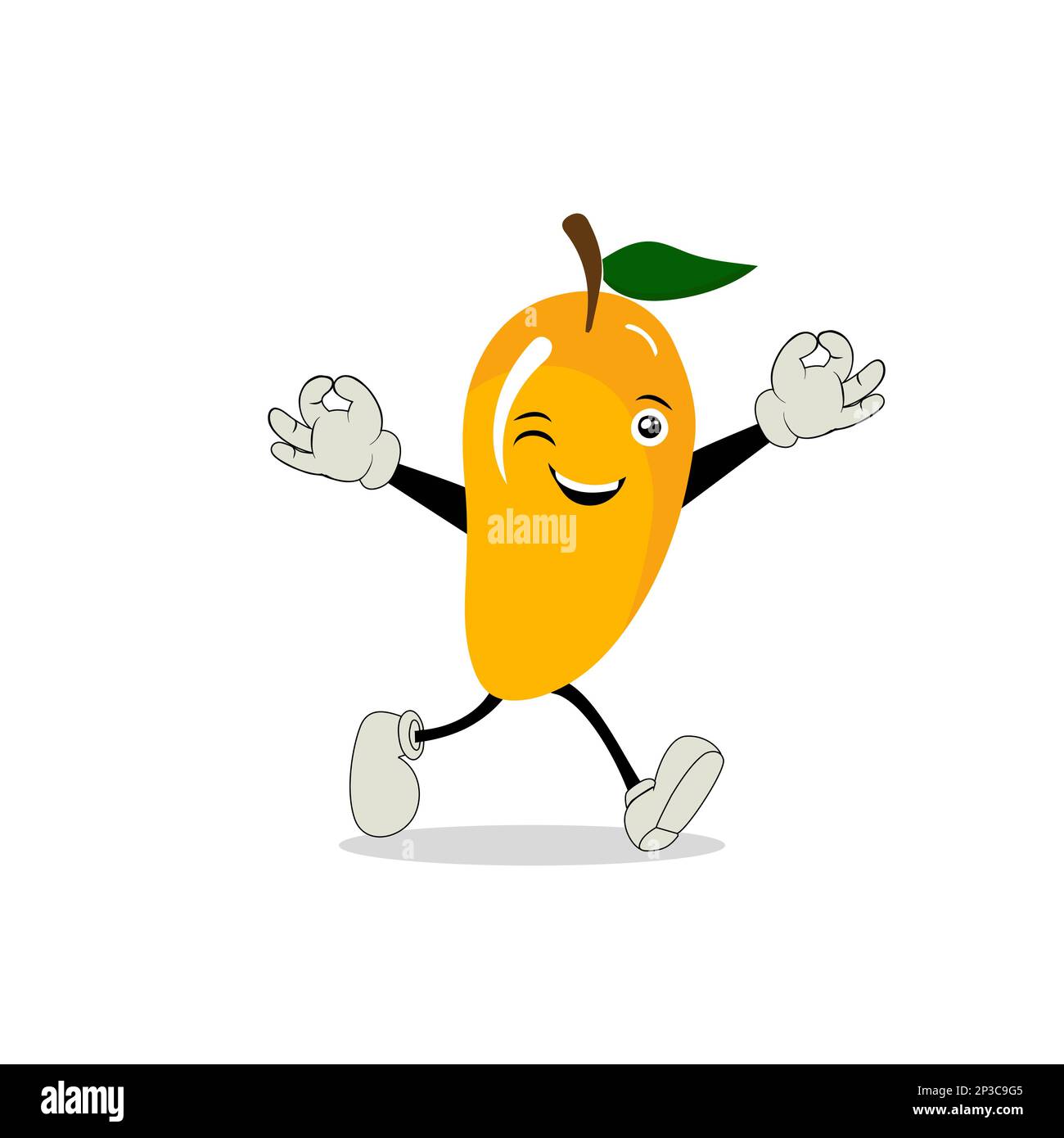 Mango character design. Kawaii mango characters vector illustration of ...