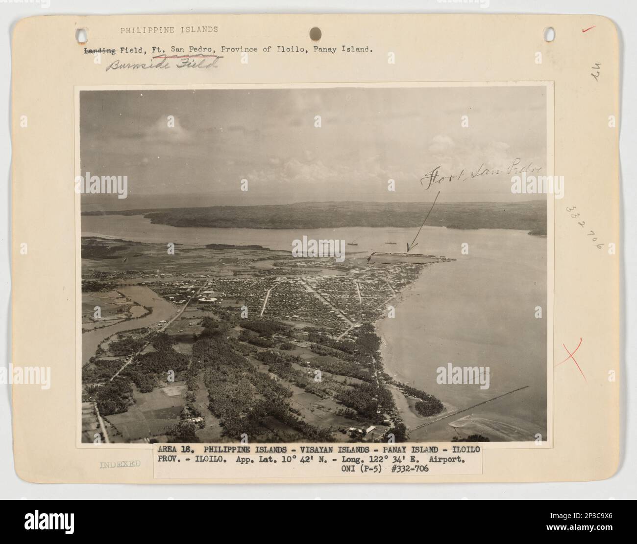 Landing Fields - Philippines - Panay Island, Aerial Photograph Stock ...