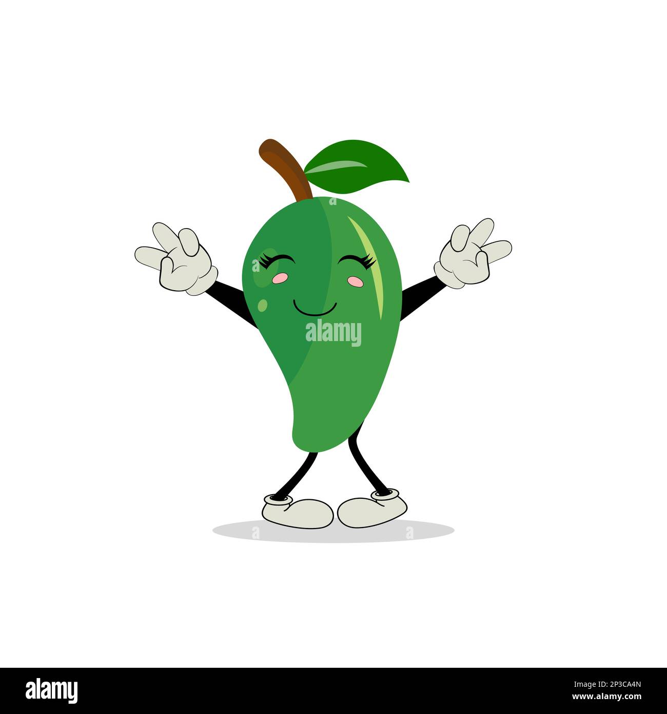 Mango character design. Kawaii mango characters vector illustration of ...