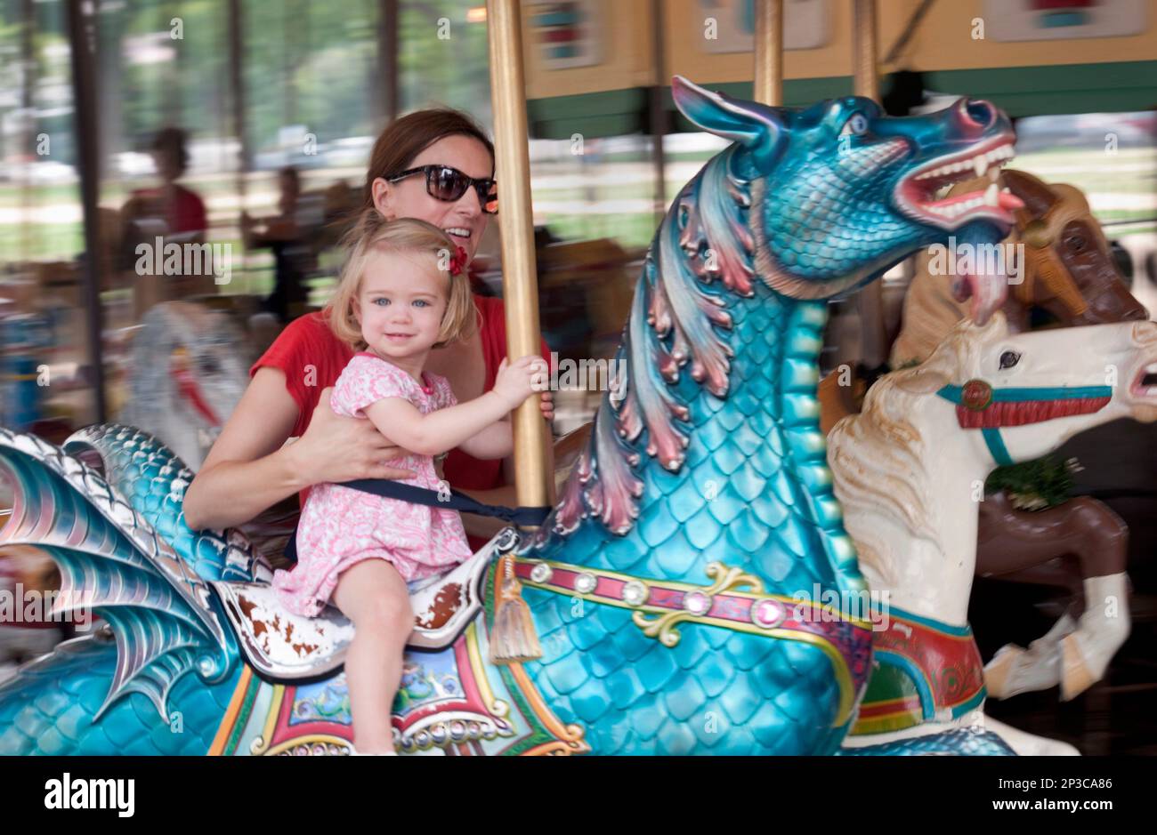UNITED STATES - AUGUST 7: Libby Quaid, from Washington, D.C., rides the ...