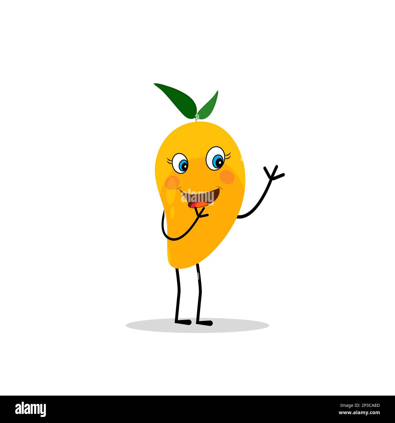 Mango character design. Kawaii mango characters vector illustration of ...