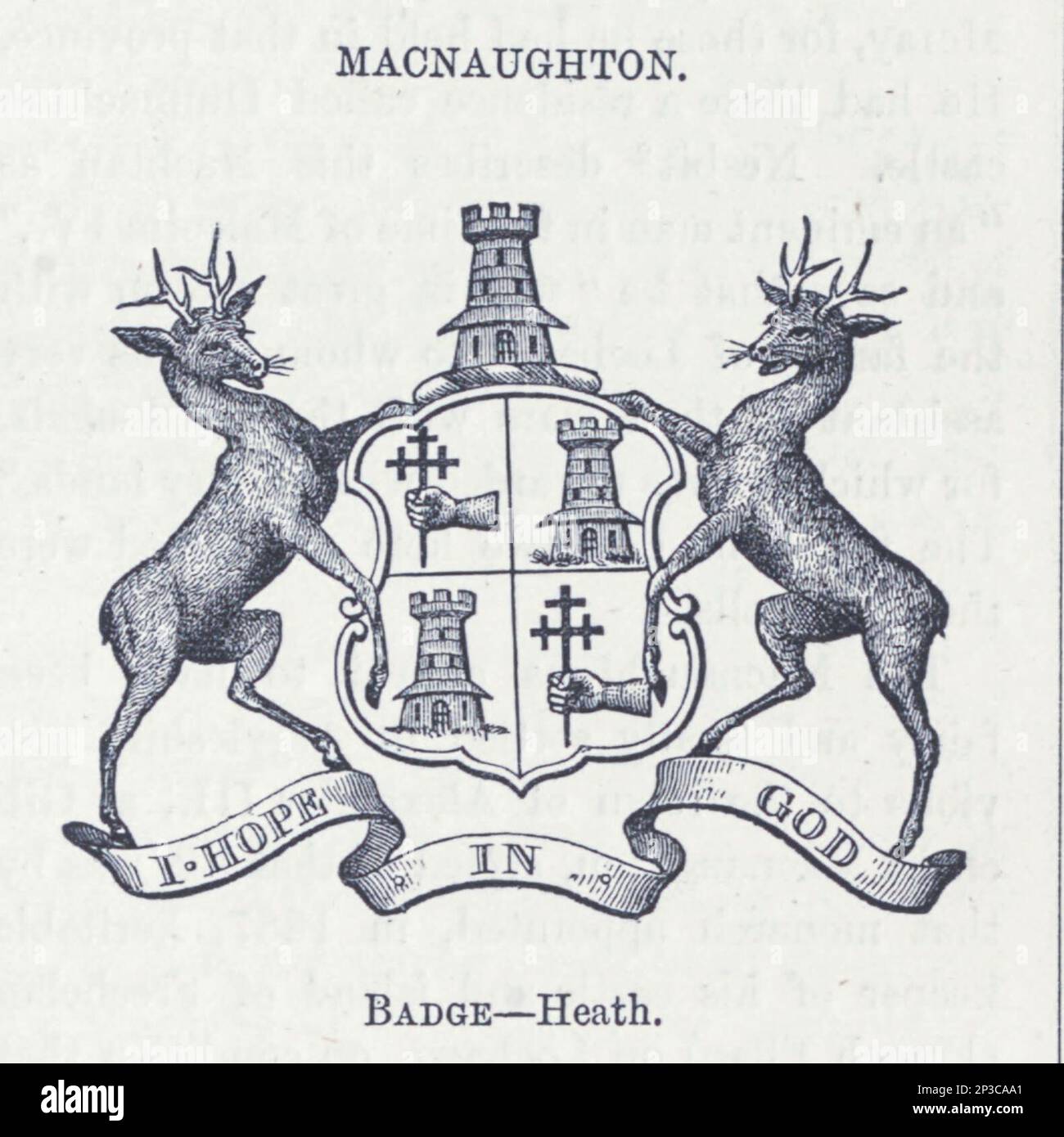 Macnaughton coat of arms, crest, and motto from the book ' A history of ...