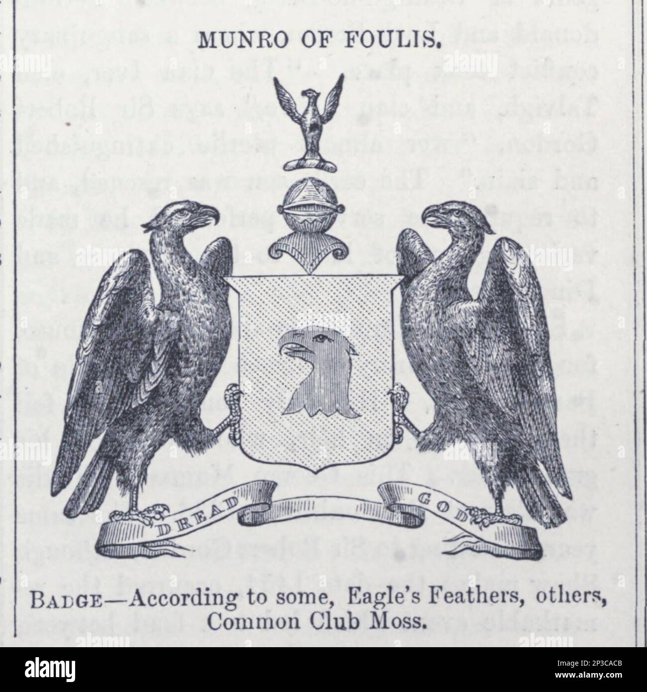 Munro of Foulis coat of arms, crest, and motto from the book ' A ...