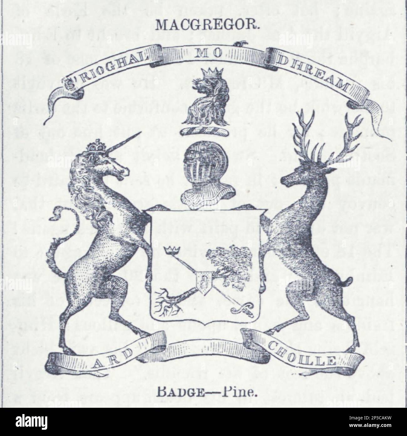 Macgregor coat of arms, crest, and motto from the book ' A history of ...