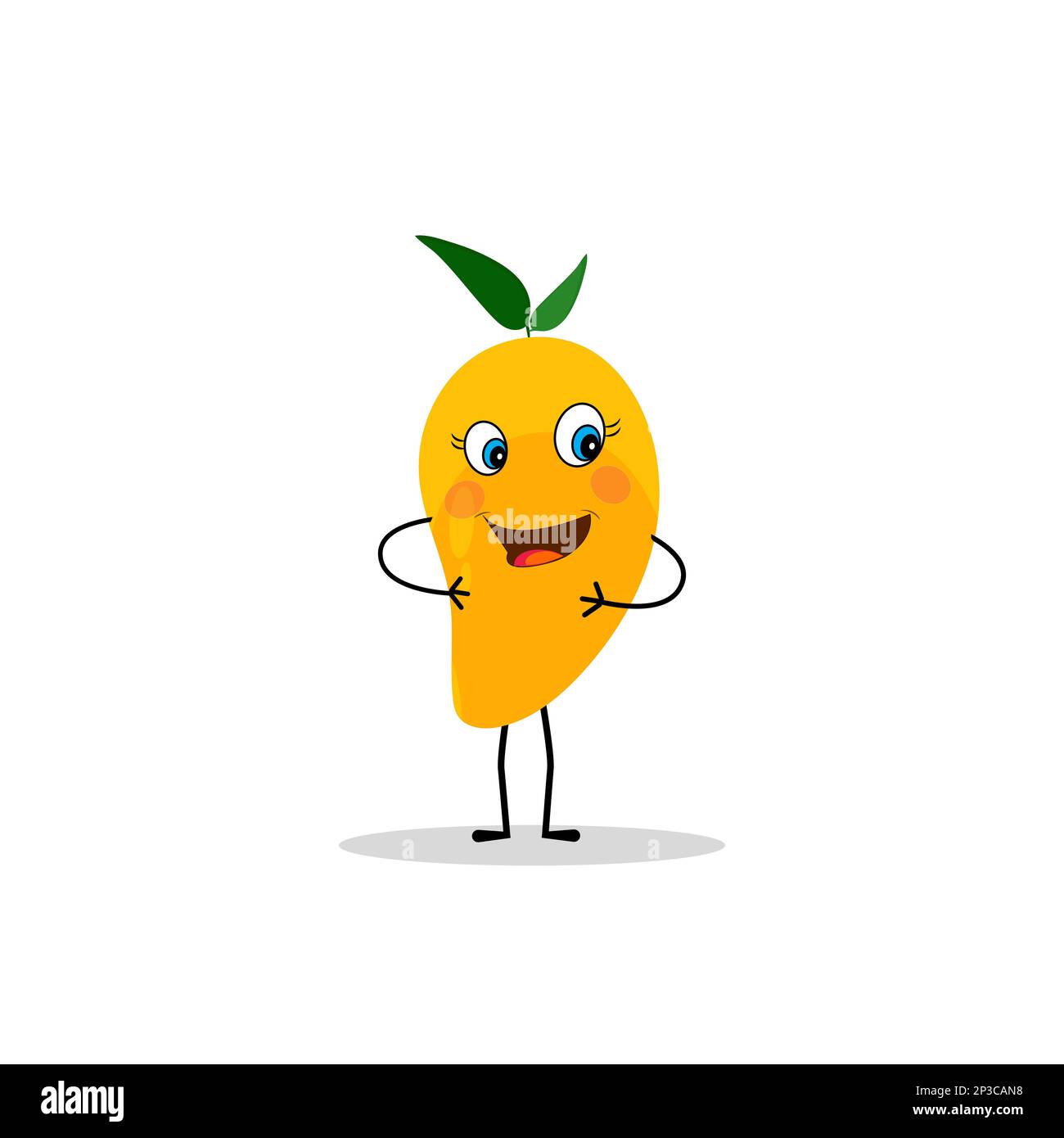 Mango character design. Kawaii mango characters vector illustration of ...
