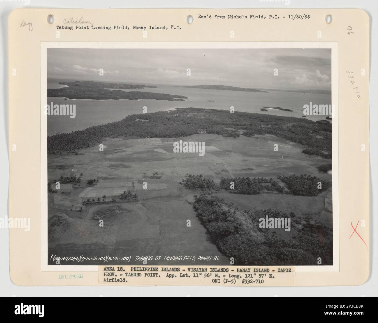Landing Fields - Philippines - Panay Island, Aerial Photograph Stock ...