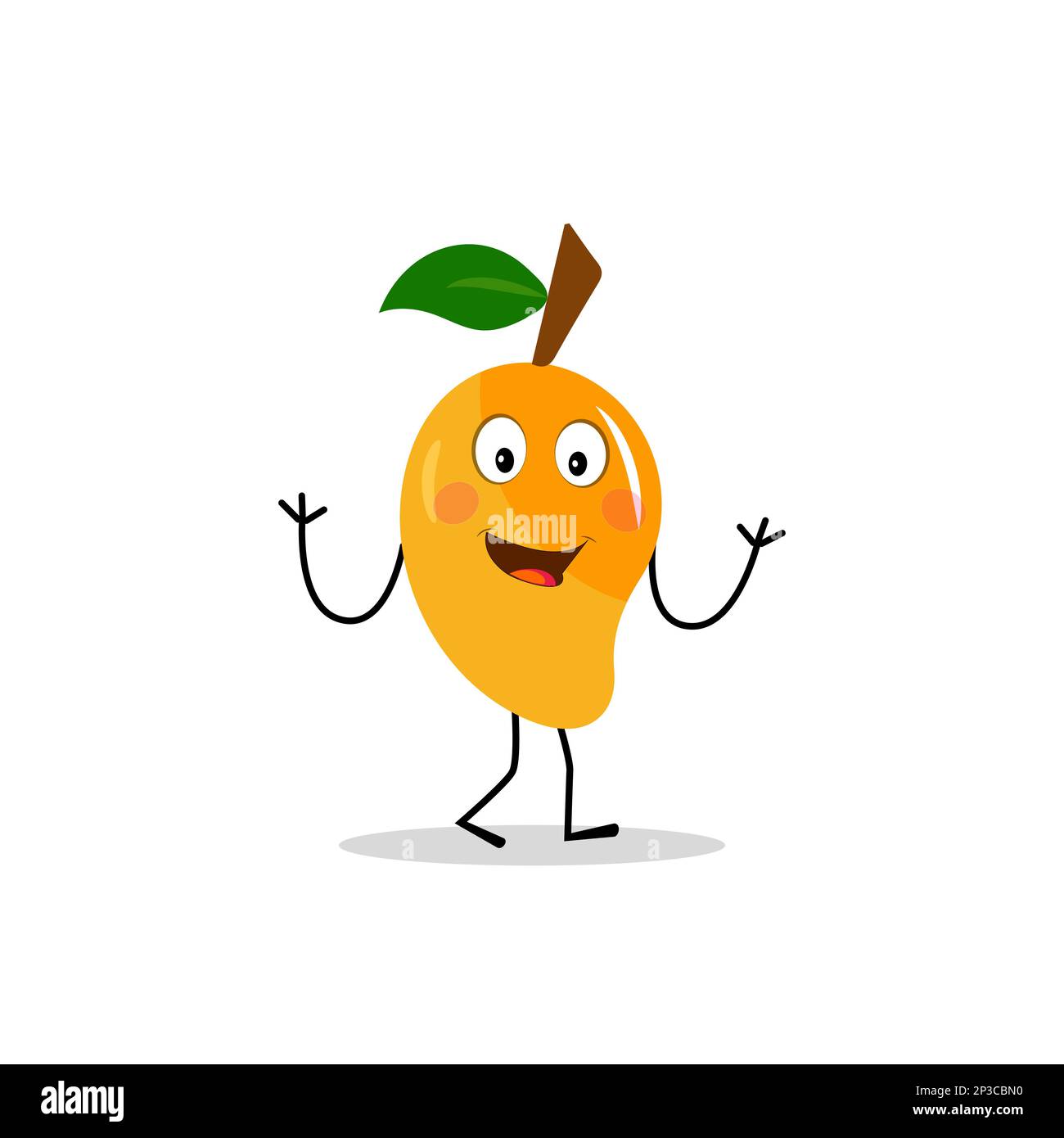 Mango character design. Kawaii mango characters vector illustration of ...