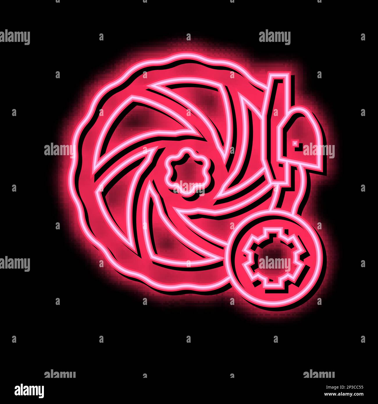 Glowing brakes Stock Vector Images - Alamy