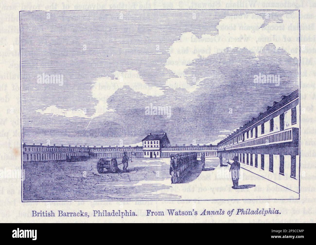 British Barracks, Philadelphia, in 1764 from the book ' A history of ...