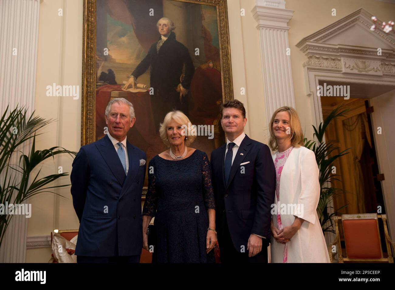 Britain's Prince Charles and his wife Camilla, Duchess of Cornwall ...