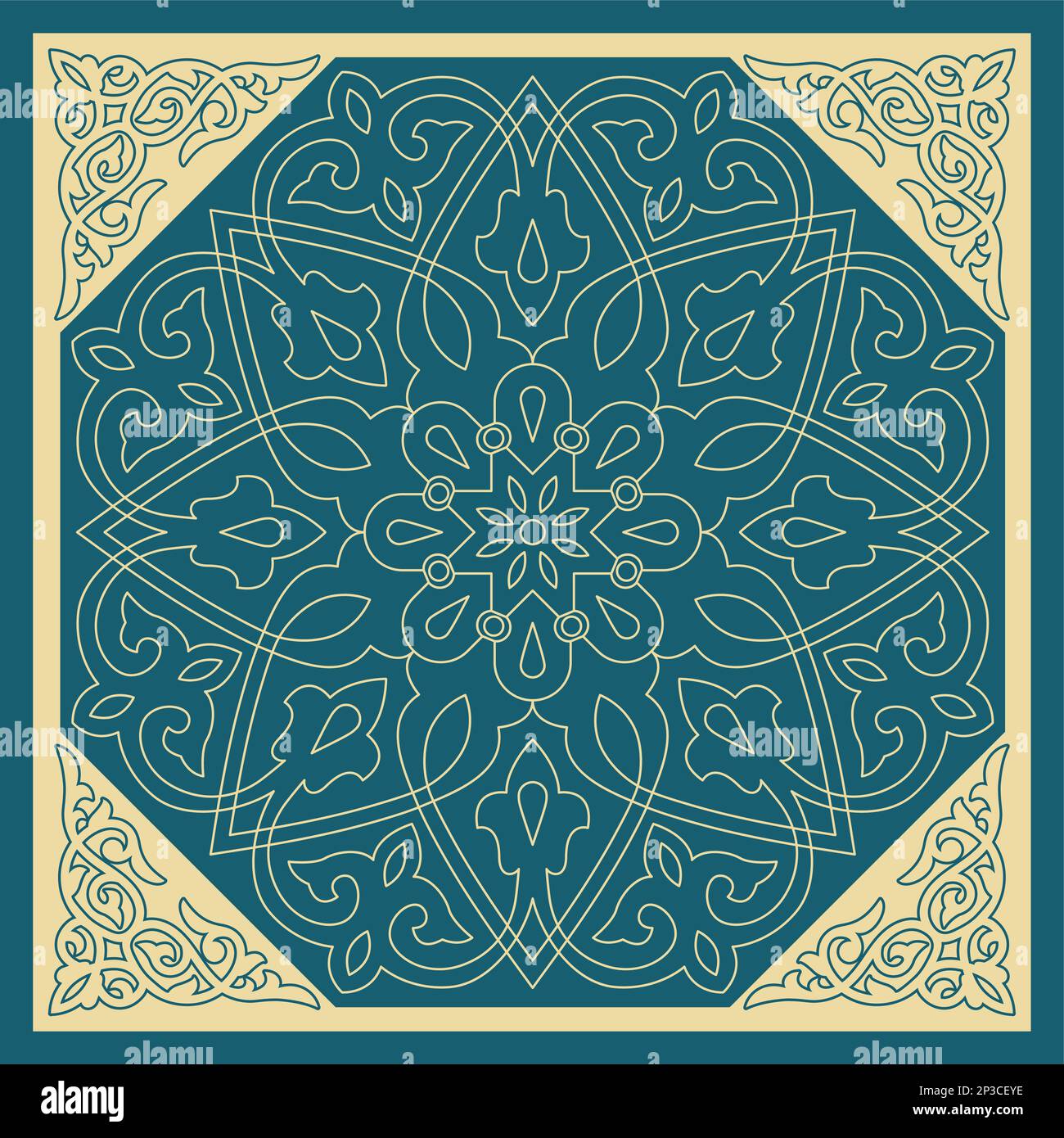 Islamic Decoration Art Illustration of Ramadan Festival Designs Fabric ...