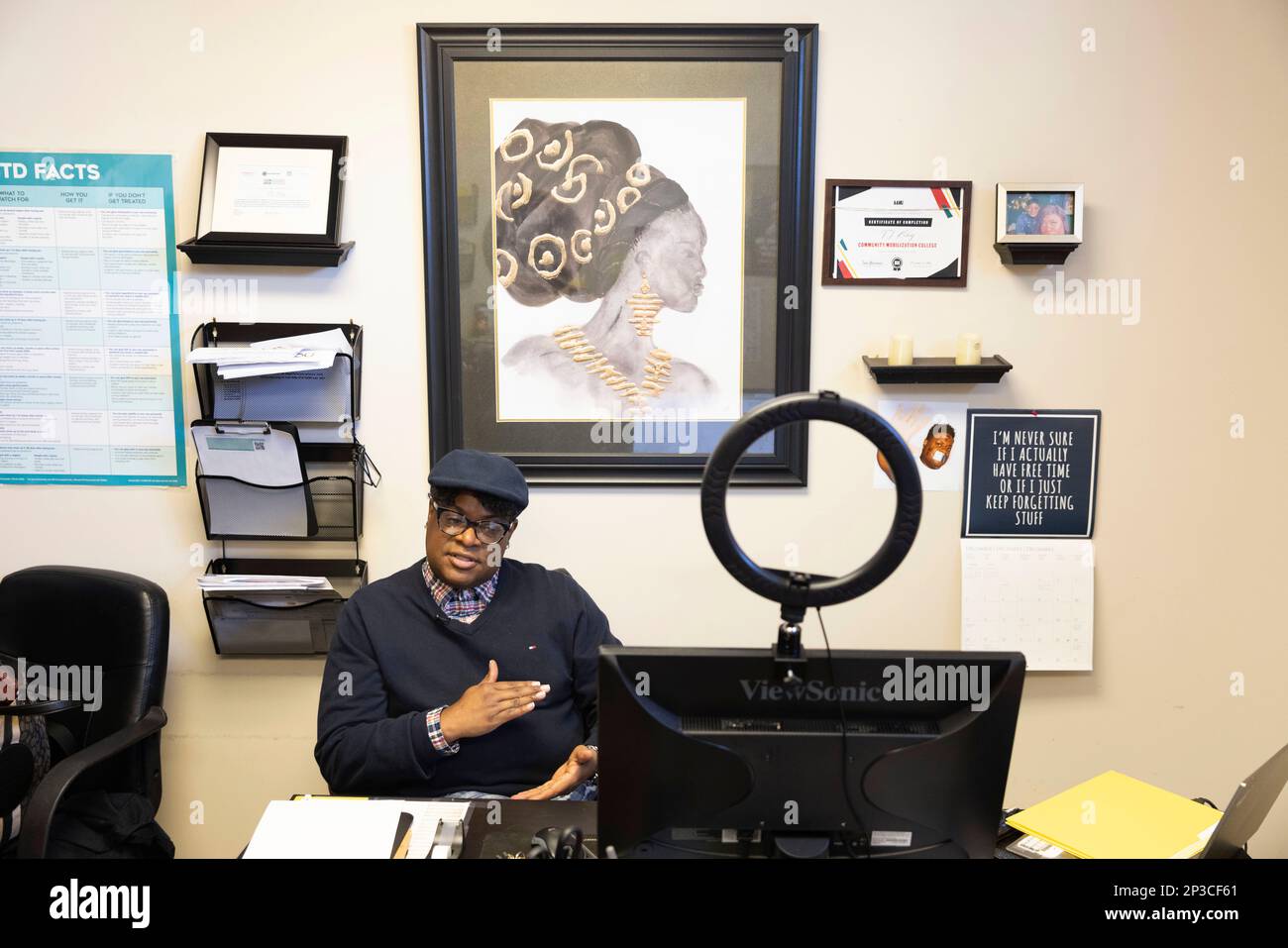 T.J. King, who is an outreach specialist with the Nebraska AIDS Project ...