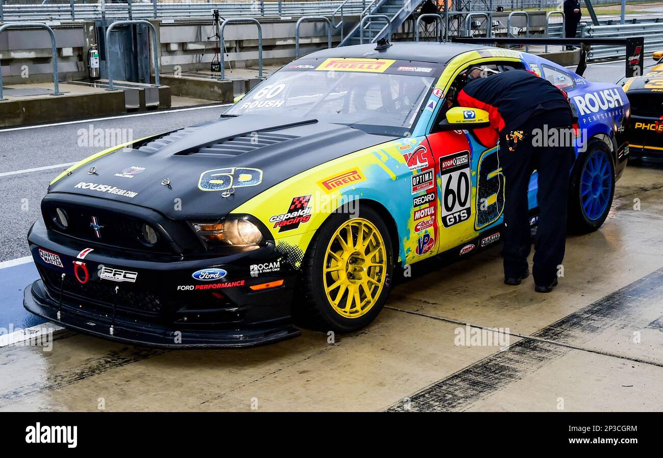 March 08, 2015: Andrew Aquilante, driving a Ford Mustang Boss 302 ...
