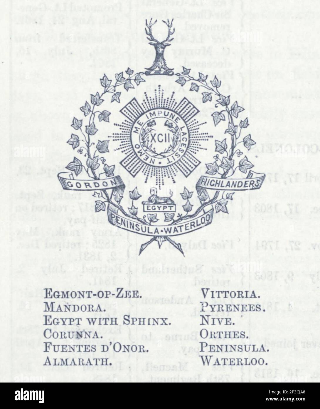 Gordon highlanders badge hi-res stock photography and images - Alamy