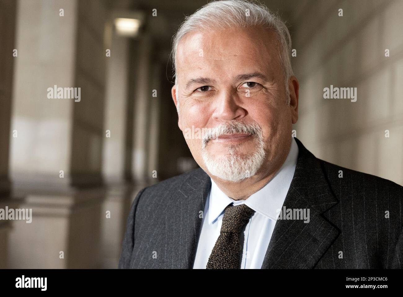 Lawyer, Philippe de Veulle poses during a session photo at his office ...