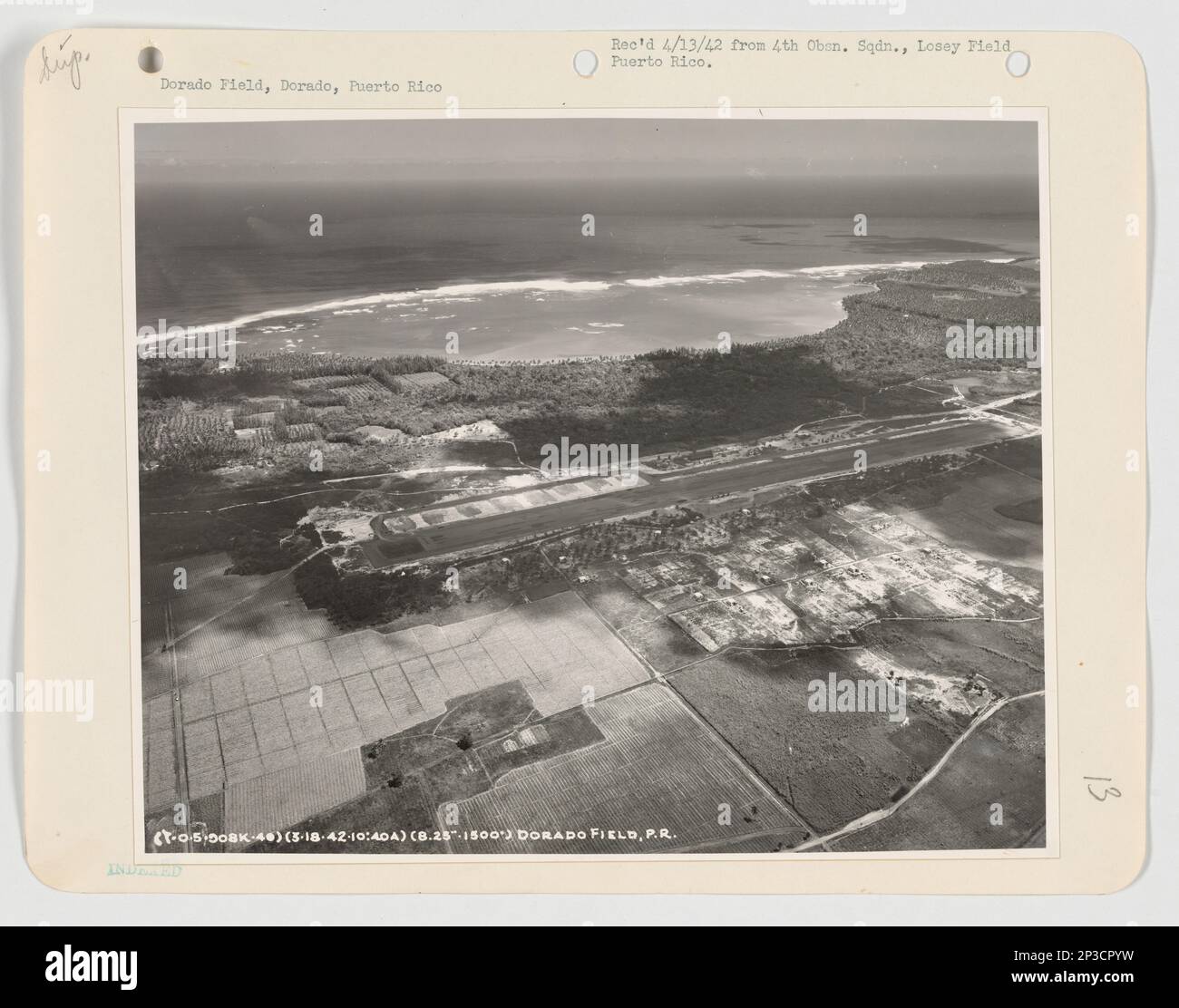 Landing Fields - Puerto Rico, Aerial Photograph Stock Photo - Alamy