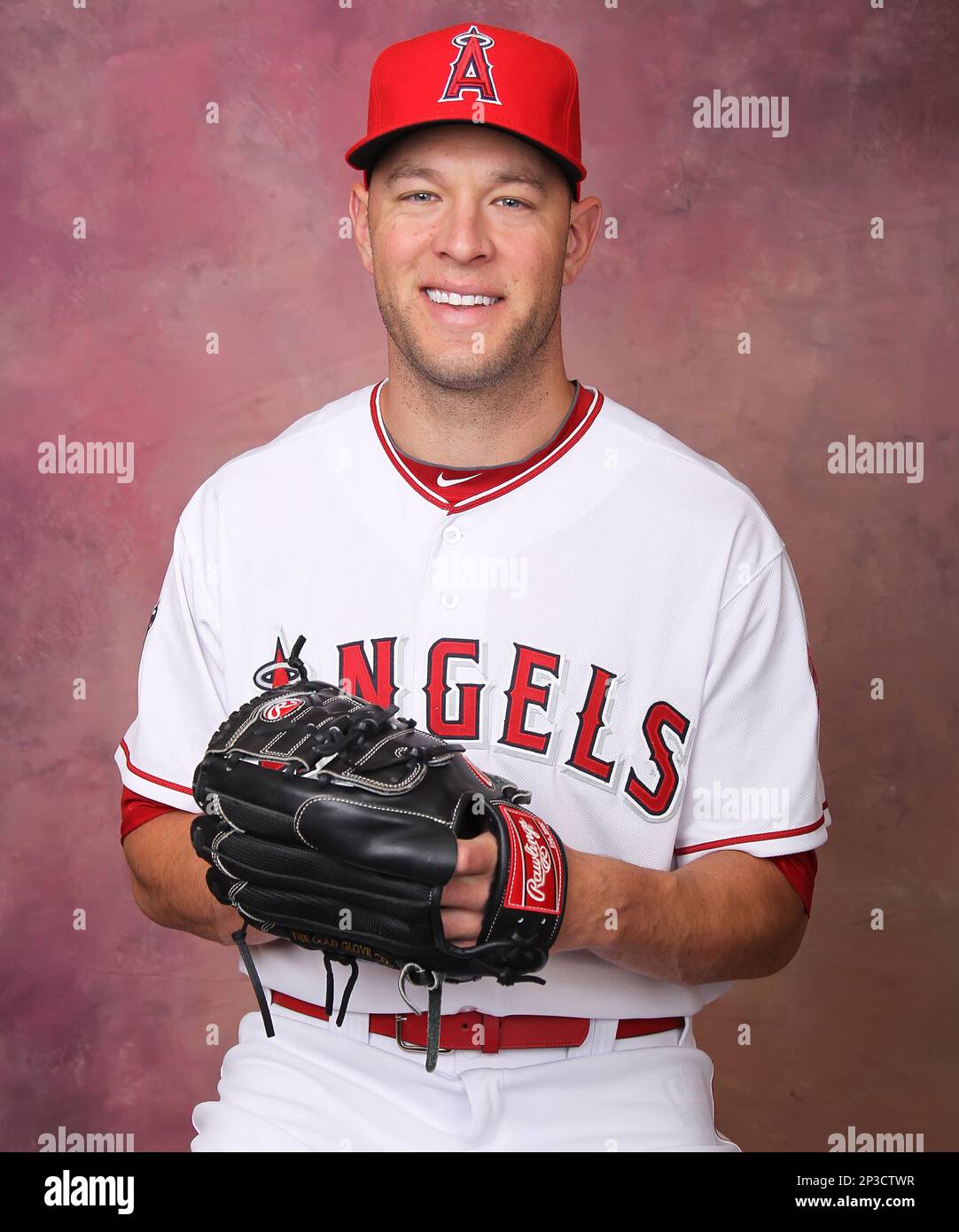February 28 2015: Angels Pitcher Frank Herrmann (41) poses for a ...