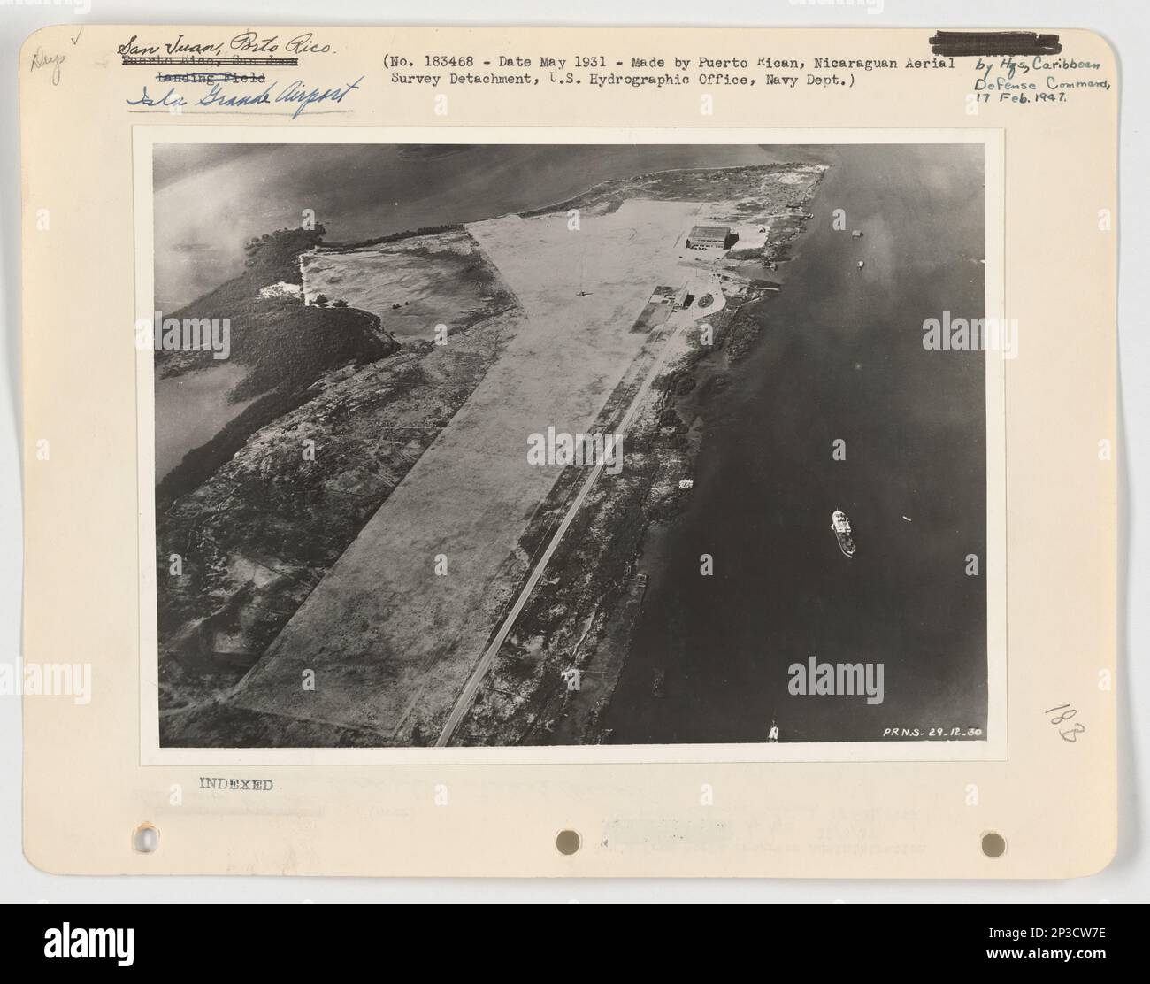 Landing Fields - Puerto Rico, Aerial Photograph Stock Photo - Alamy
