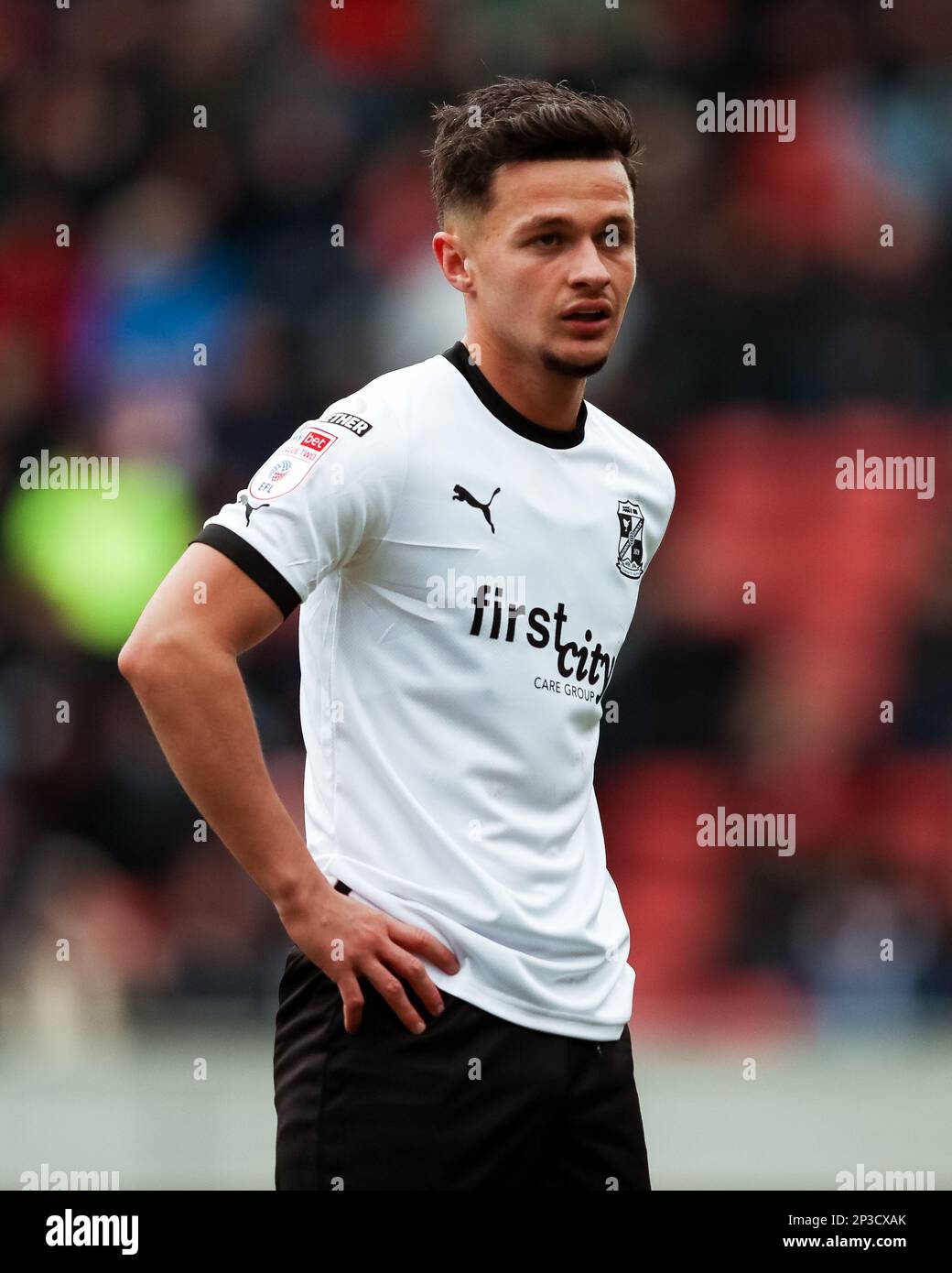Swindon Town's George McEachran during the Sky Bet League Two match at ...