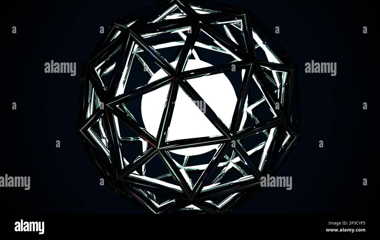 Technology Icosphere. Computer generated 3d render Stock Photo - Alamy