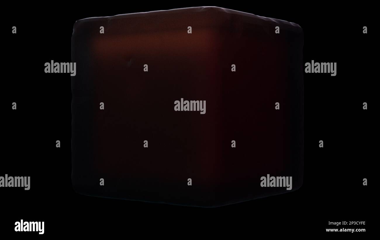 Glass cube. Computer generated 3d render Stock Photo - Alamy