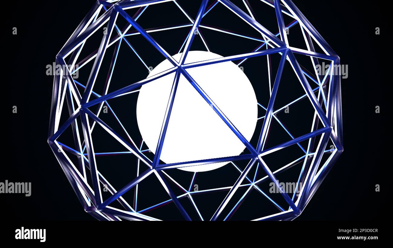Technology Icosphere. Computer generated 3d render Stock Photo - Alamy
