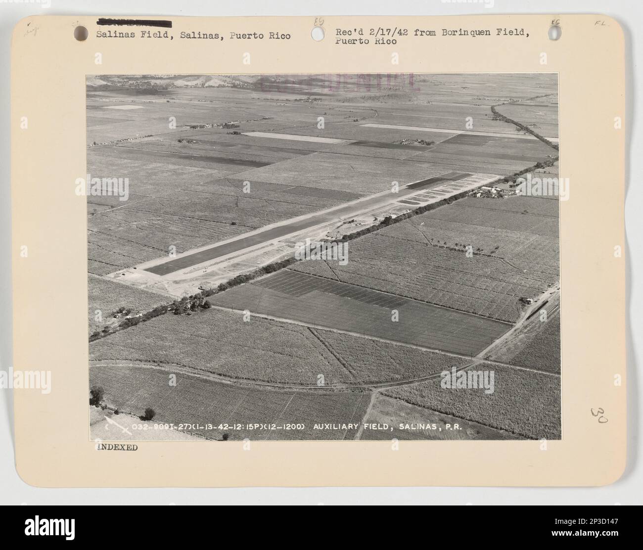 Landing Fields - Puerto Rico, Aerial Photograph Stock Photo - Alamy