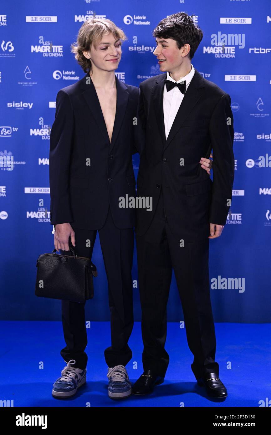 actor Eden Dambrine and actor Gustav De Waele pictured during the 12th ...