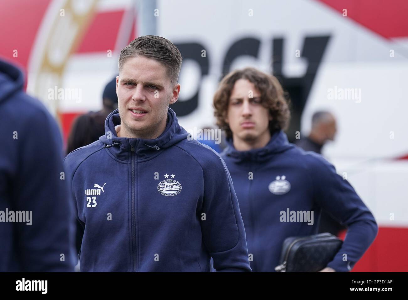 WAALWIJK, NETHERLANDS - MARCH 5: Joey Veerman of PSV prior to the ...