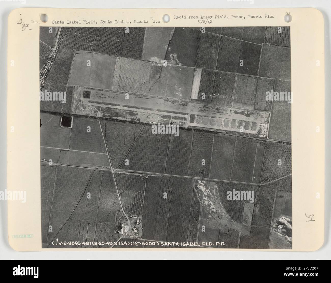 Landing Fields - Puerto Rico, Aerial Photograph Stock Photo - Alamy