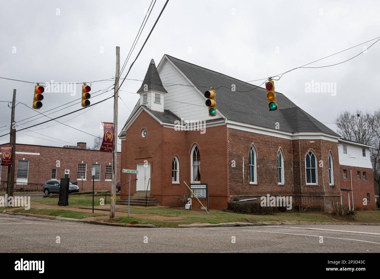 Zion United Methodist Church in Marion, Ala., was the meeting point for ...