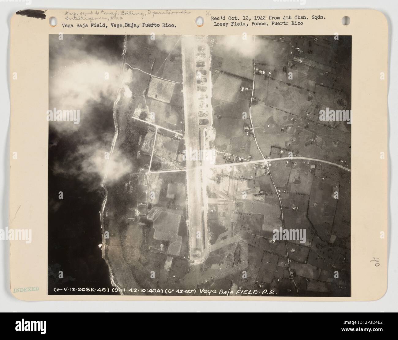 Landing Fields - Puerto Rico, Aerial Photograph Stock Photo - Alamy