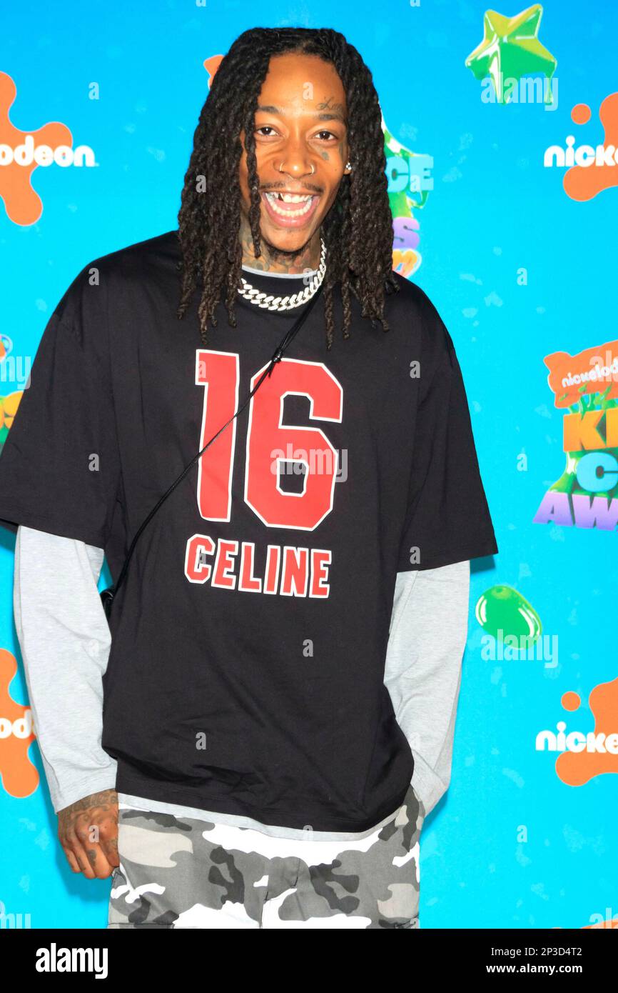 Wiz Khalifa arrives at Nickeodeon's Kids' Choice Awards 2023 at ...