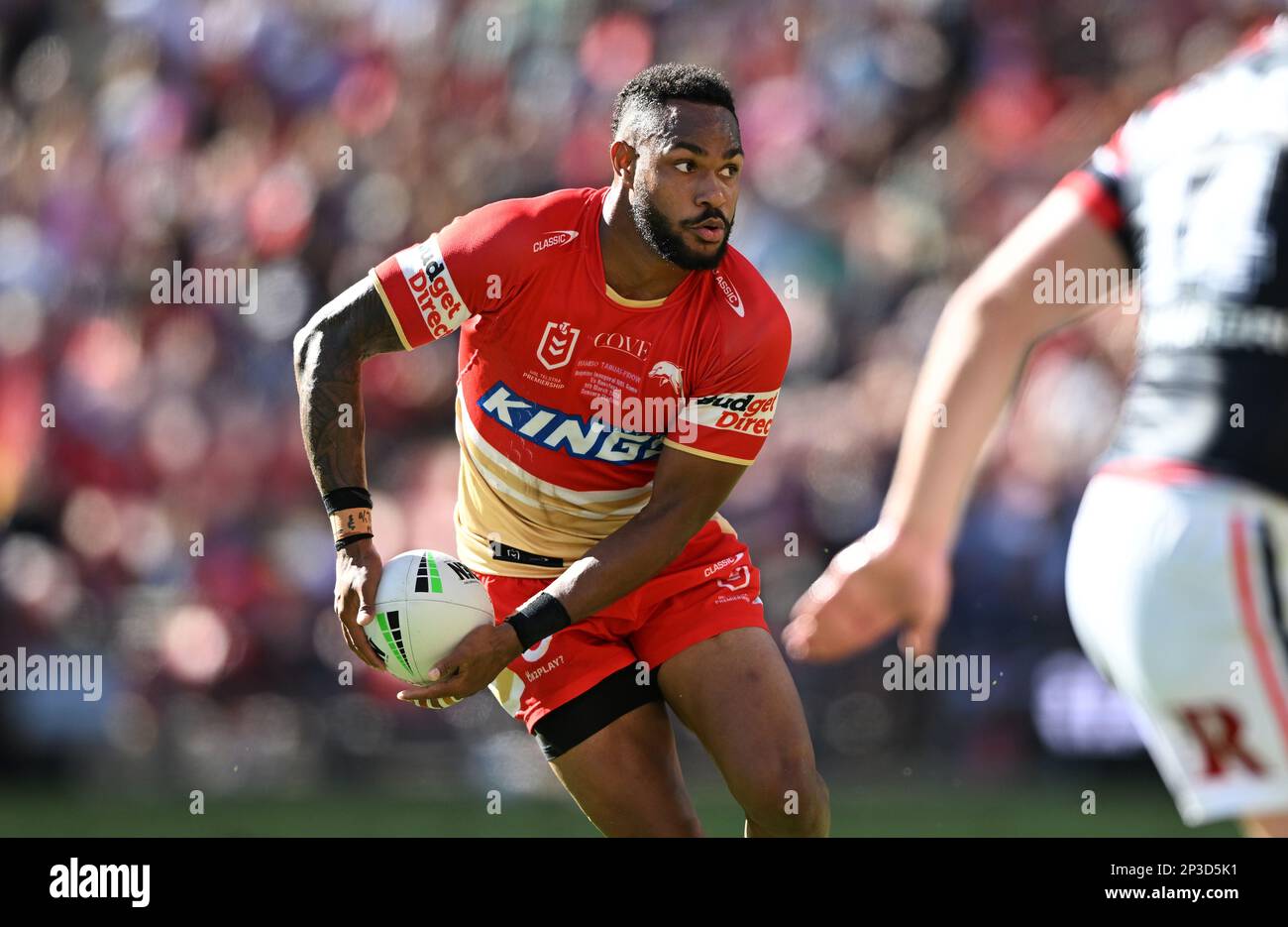Hamiso Tabuai-Fidow of the Dolphins during the NRL Round 1 match ...
