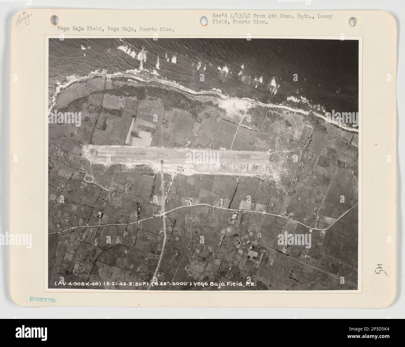 Landing Fields - Puerto Rico, Aerial Photograph Stock Photo - Alamy