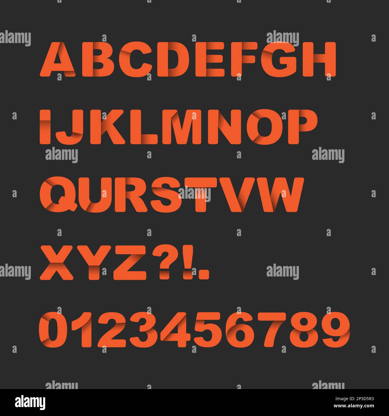 Round Font Set - Typography Design Stock Vector Image & Art - Alamy