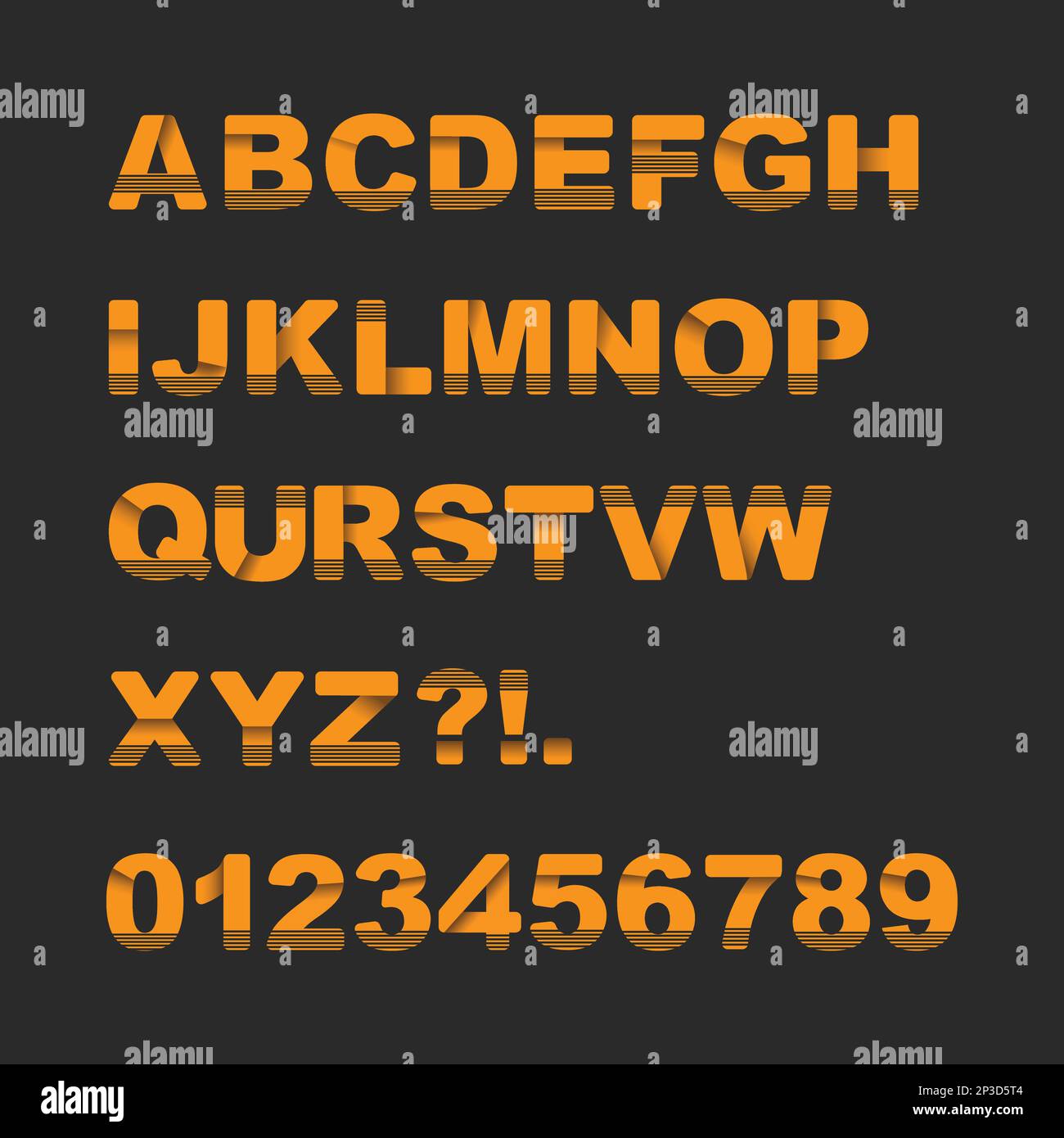 Round Font Set - Typography Design Stock Vector Image & Art - Alamy