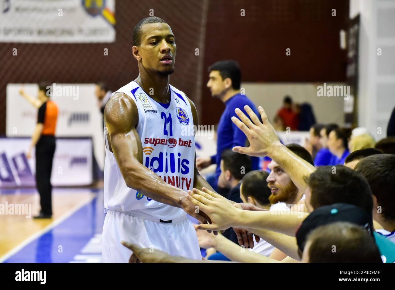 March 4, 2015: Jermaine Jonte Flowers #21 of Asesoft Ploiesti during ...