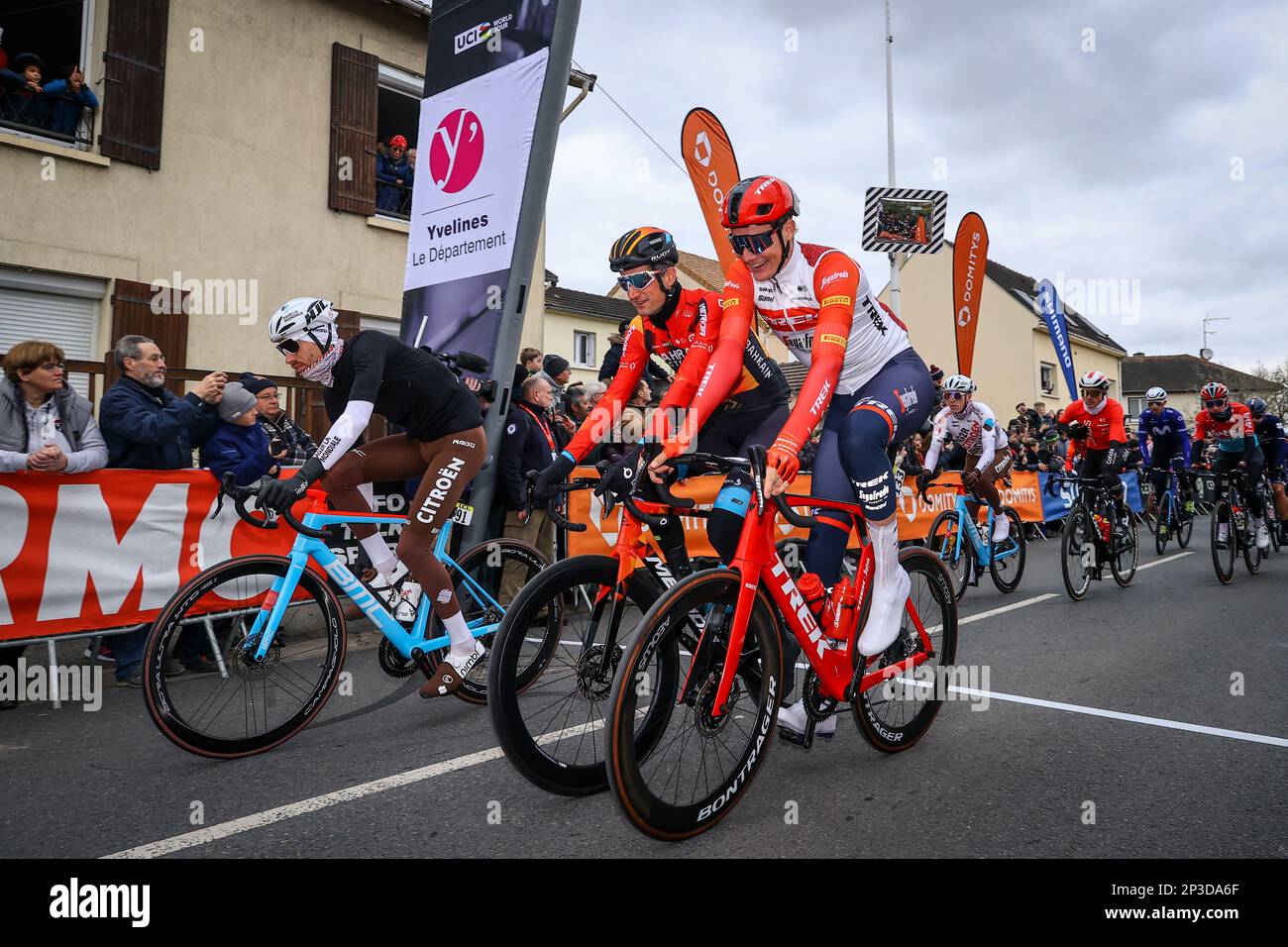 Dutch Daan Hoole of Trek-Segafredo pictured at the start of the first ...
