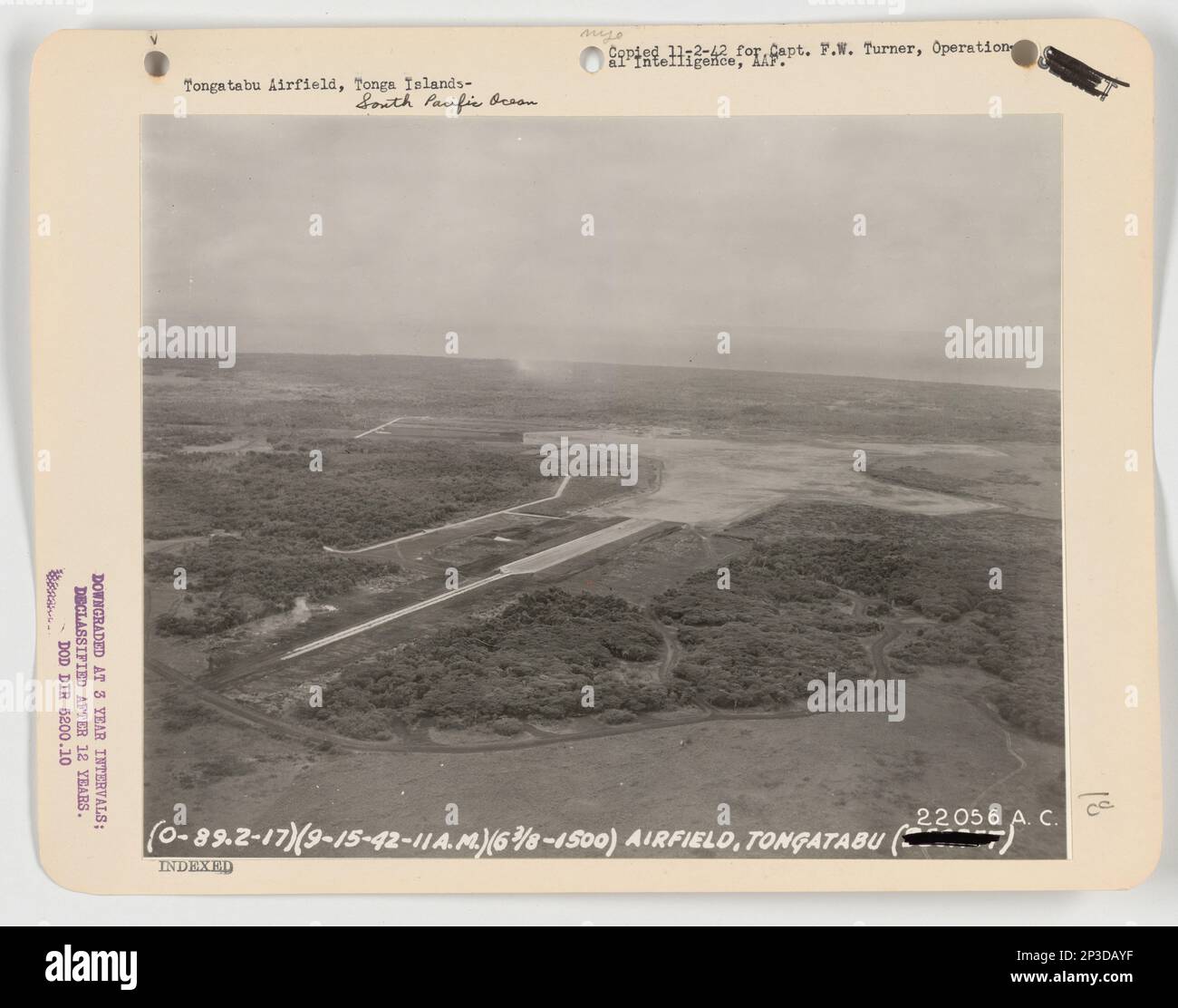 Landing Fields - Tongatabu Island, Aerial Photograph Stock Photo - Alamy