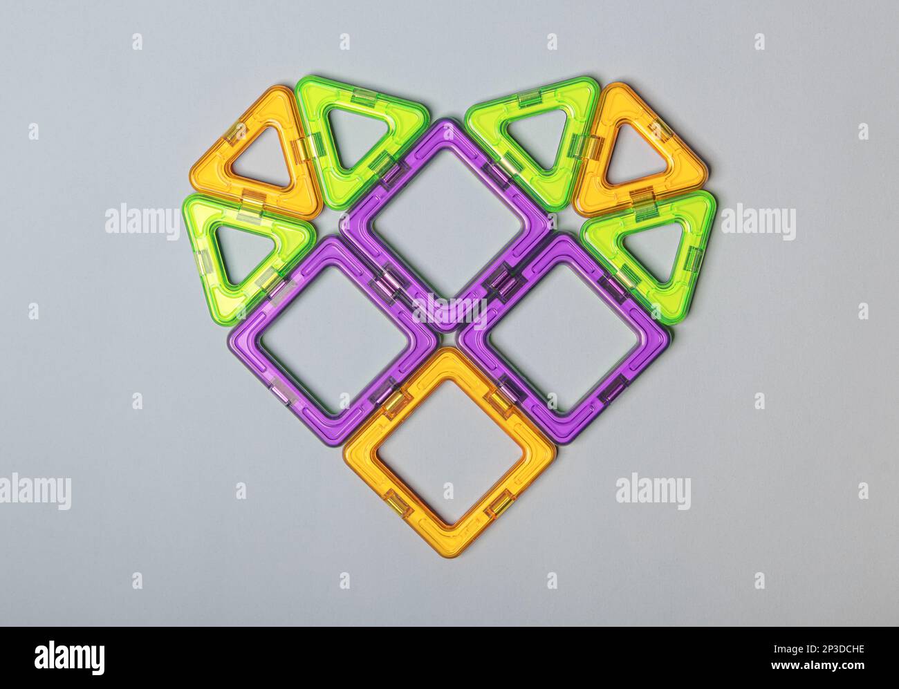 The figure of the heart from the details of the magnetic designer Stock ...