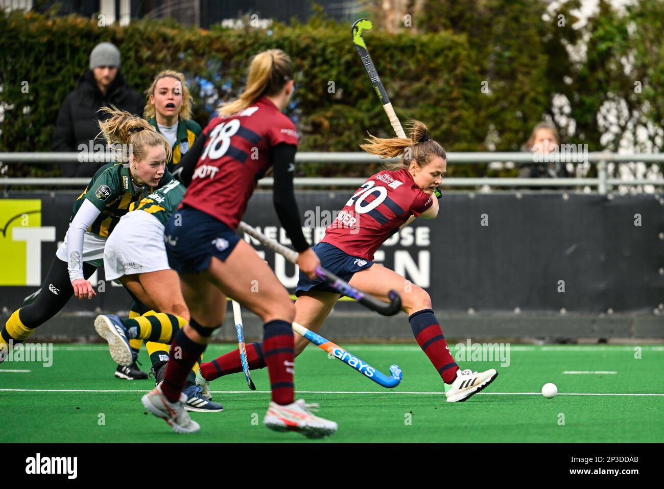 DEN HAAG, 05-03-2023, HC Klein Zwitserland, Tulp Hockey Hoofdklasse ...