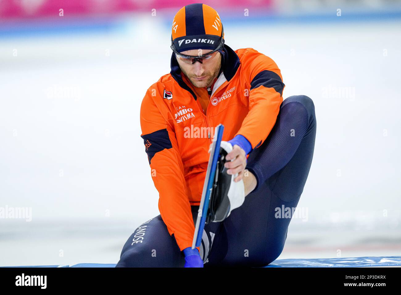 HEERENVEEN,NETHERLANDS - MARCH 5: Thomas Krol of Netherlands competing ...