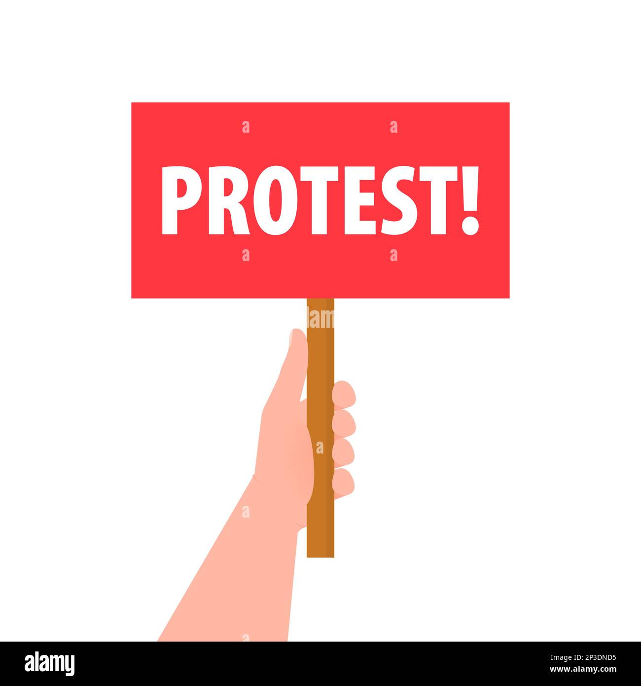 Man holding placard against Cut Out Stock Images & Pictures - Alamy
