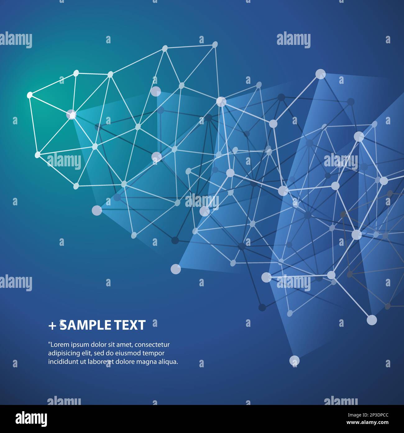 Connections Molecular Global Business Network Design Abstract Mesh Background Stock Vector